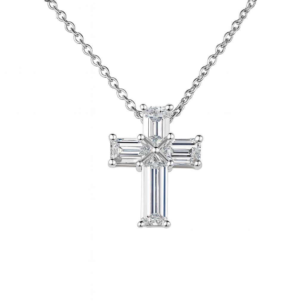 Lab Diamond Cross Pendant – Milke's Jewelers